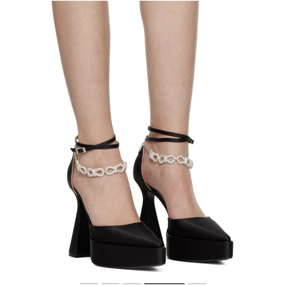 MACH & MACH | Shoes | Mach And Mach Embellished Bow Heels | Poshmark